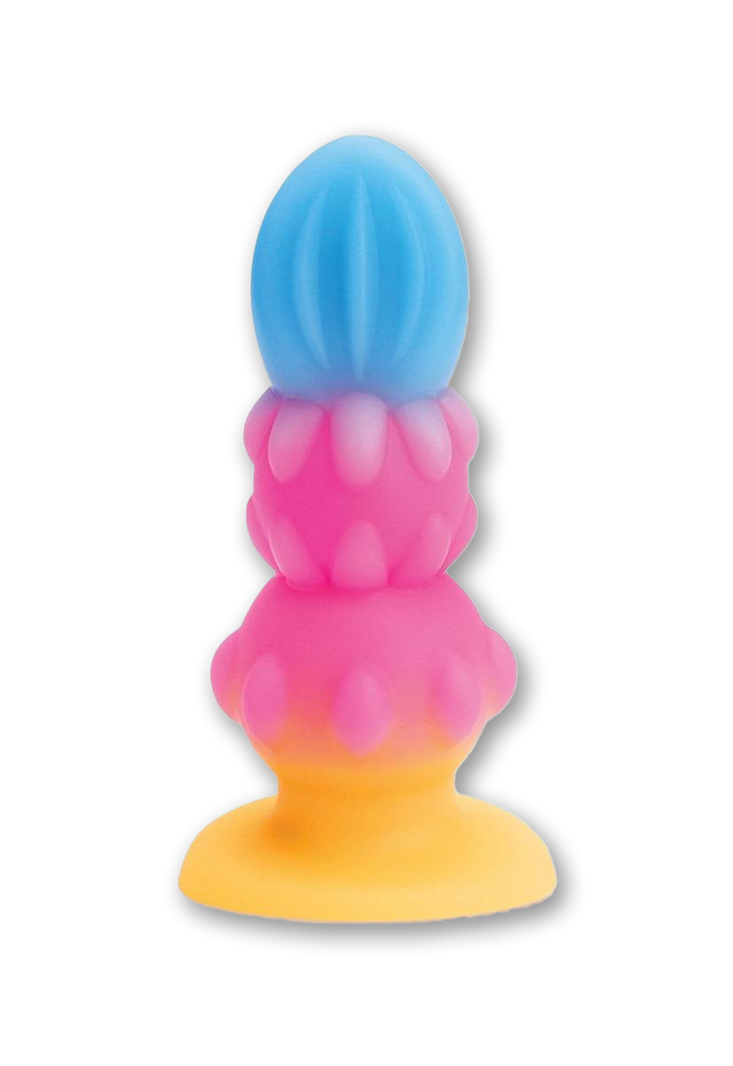 Alien Nation Sprite Silicone Anal Plug - Blue/Pink/Yellow – Icon Brands